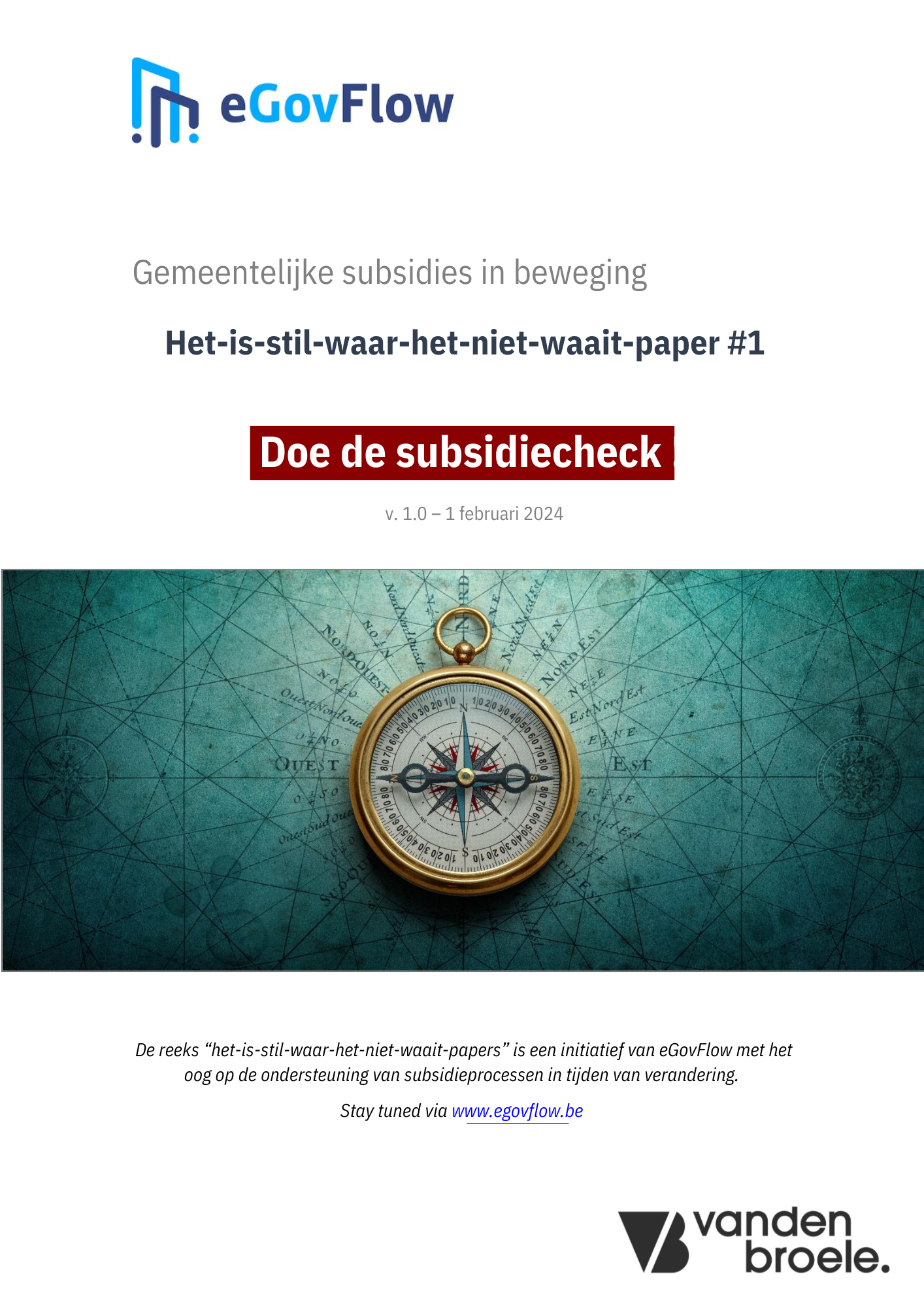 Doorlichting gemeentelijke subsidies: checklist voor een transversaal verhaal | eGovFlow